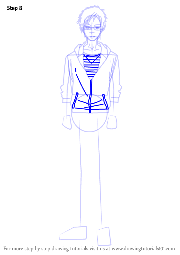 How to Draw Takahiro Kuroi Ichijo from Love Stage!! (Love Stage!!) Step ...