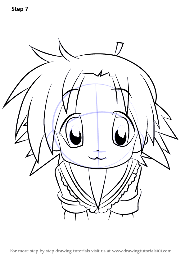How to Draw Akira Kogami from Lucky Star (Lucky Star) Step by Step ...