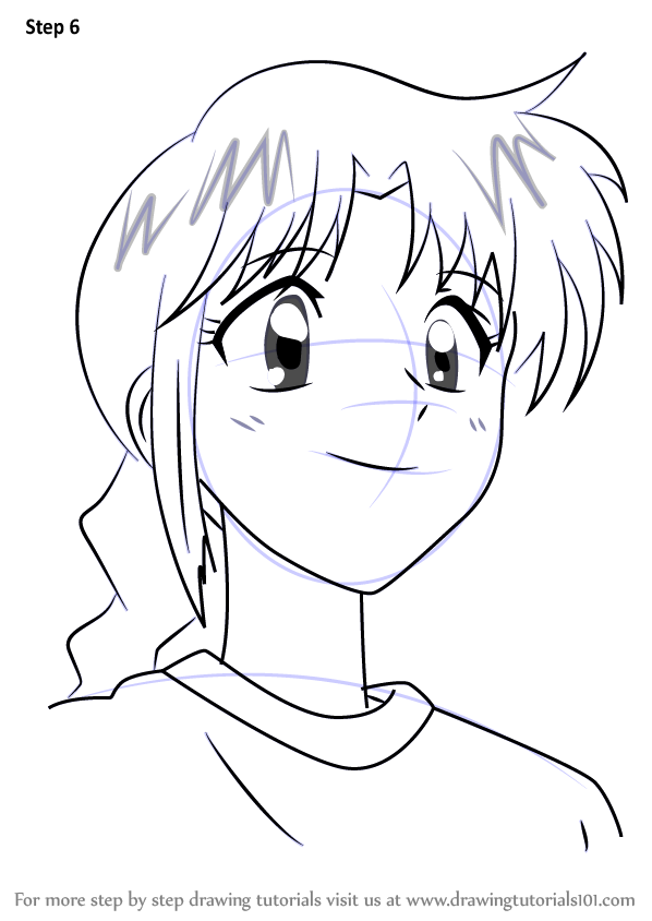 How to Draw Momoko Shigeno from Major (Major) Step by Step ...