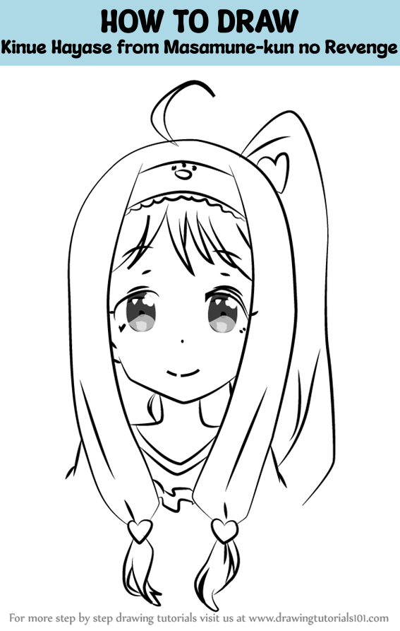 How to Draw Kinue Hayase from Masamune-kun no Revenge (Masamune-kun no ...