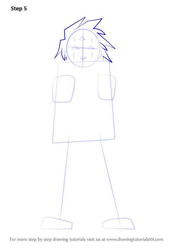 How to Draw Mizou Yukuhashi from Medaka Box (Medaka Box) Step by Step ...