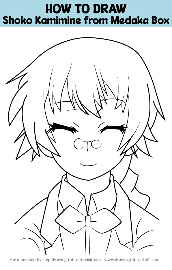 How to Draw Shoko Kamimine from Medaka Box (Medaka Box) Step by Step ...