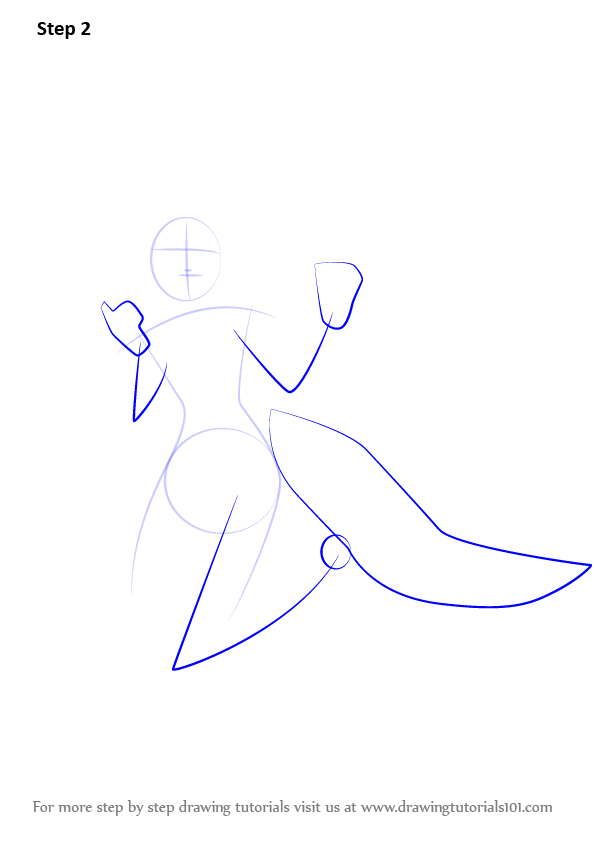 How to Draw Lucia in Mermaid from Mermaid Melody (Mermaid Melody) Step ...