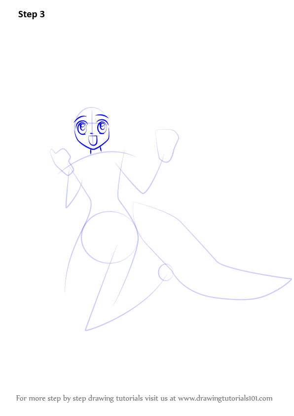 How to Draw Lucia in Mermaid from Mermaid Melody (Mermaid Melody) Step ...