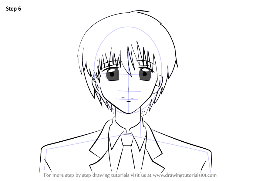 How to Draw Taro Mitsuki from Mermaid Melody (Mermaid Melody) Step by ...