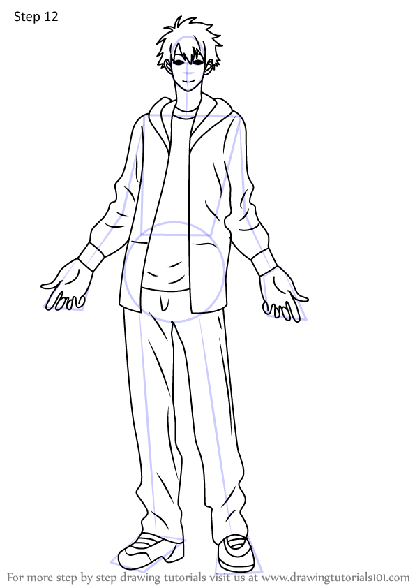 How to Draw Kimihito Kurusu from Monster Musume (Monster Musume) Step ...