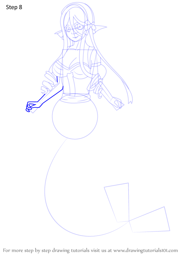 How to Draw Meroune Lorelei from Monster Musume (Monster Musume) Step ...