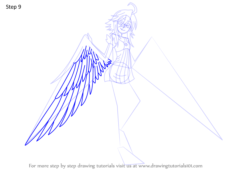 How to Draw Papi from Monster Musume (Monster Musume) Step by Step ...