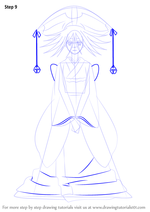 How to Draw Kuroageha from Mushibugyo (Mushibugyo) Step by Step ...