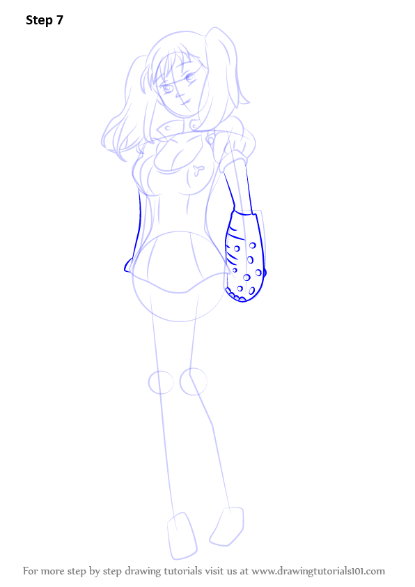 How to Draw Diane from Nanatsu no Taizai (Nanatsu no Taizai) Step by ...