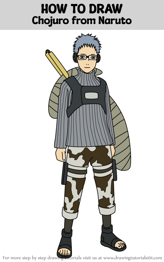 How to Draw Chojuro from Naruto (Naruto) Step by Step ...