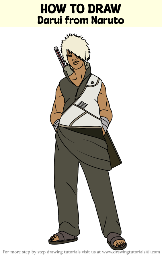 How to Draw Darui from Naruto (Naruto) Step by Step ...