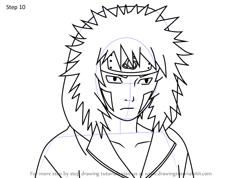 How to Draw Kiba Inuzuka from Naruto (Naruto) Step by Step | DrawingTutorials101.com