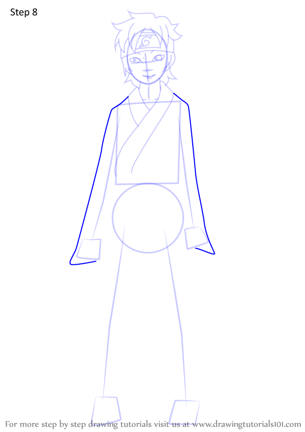 How to Draw Mitsuki from Naruto (Naruto) Step by Step ...