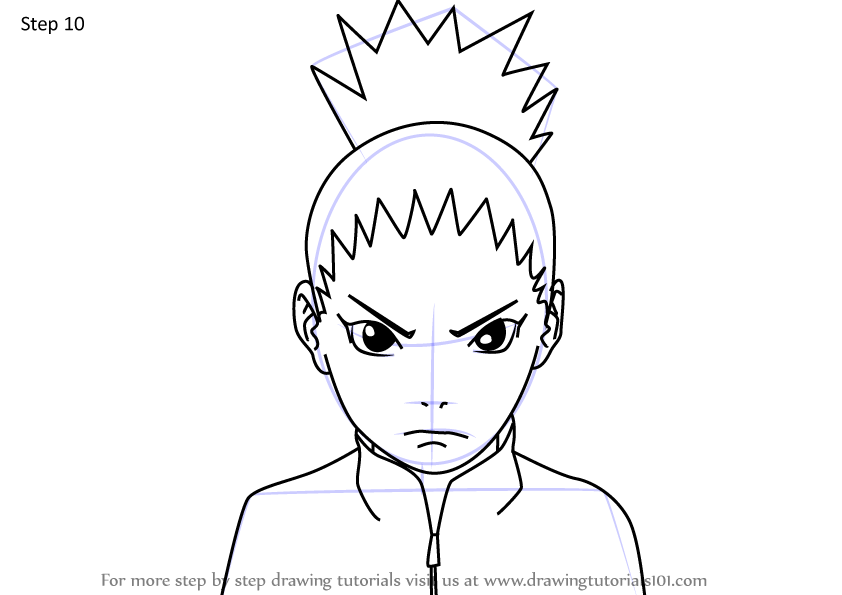 How to Draw Shikadai Nara from Naruto (Naruto) Step by Step ...