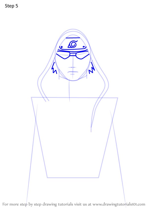 How to Draw Shino Aburame from Naruto (Naruto) Step by Step ...