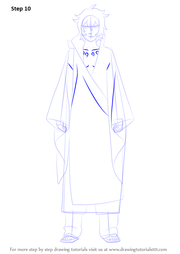 How to Draw Toneri Otsutsuki from Naruto (Naruto) Step by Step ...