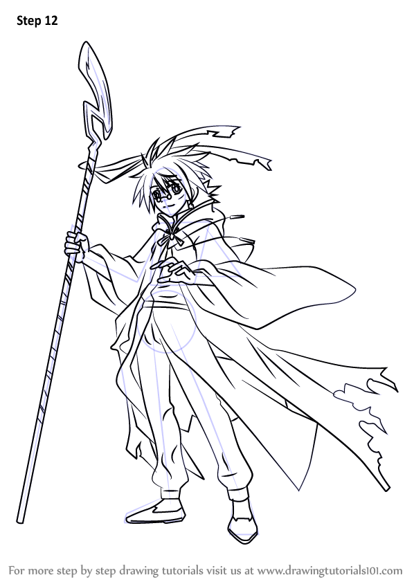 How to Draw Negi Springfield from Negima! (Negima!) Step by Step ...