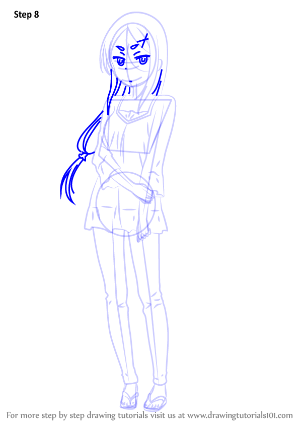 How to Draw Ahagon Umiko from New Game! (New Game!) Step by Step ...