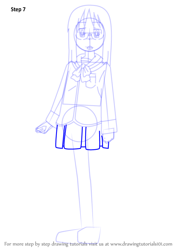 How to Draw Mai Minakami from Nichijou (Nichijou) Step by Step ...
