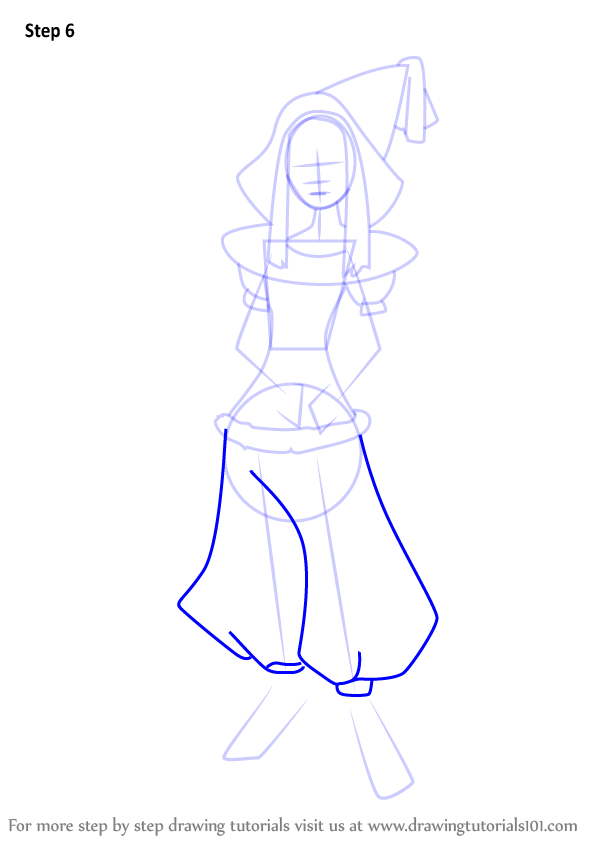 How to Draw Baba from Ojamajo Doremi (Ojamajo Doremi) Step by Step ...
