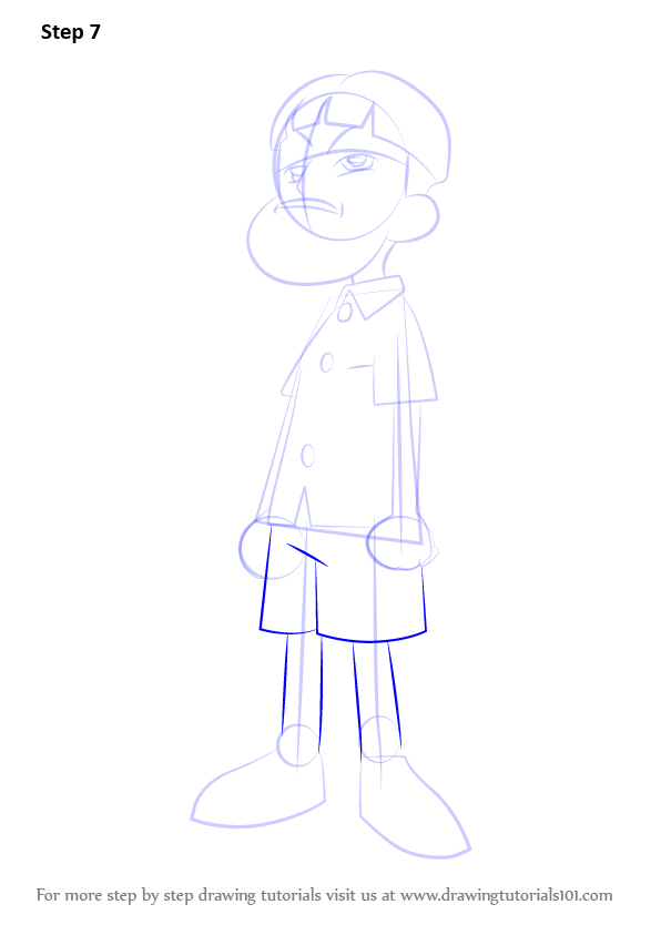 How to Draw Masato Rinno from Ojamajo Doremi (Ojamajo Doremi) Step by ...