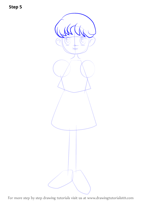 How to Draw Nanako Okada from Ojamajo Doremi (Ojamajo Doremi) Step by ...