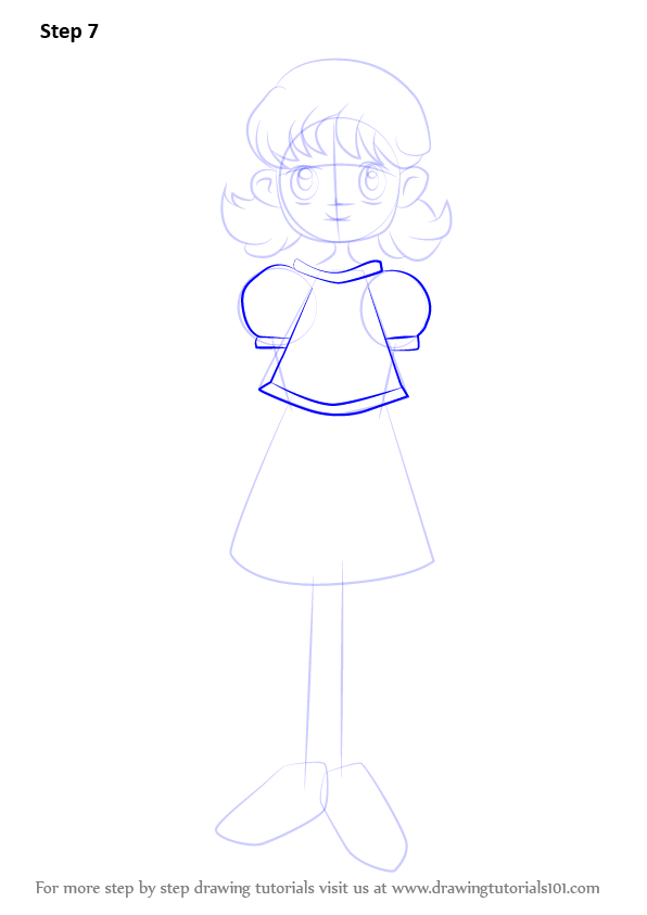 How to Draw Nanako Okada from Ojamajo Doremi (Ojamajo Doremi) Step by ...