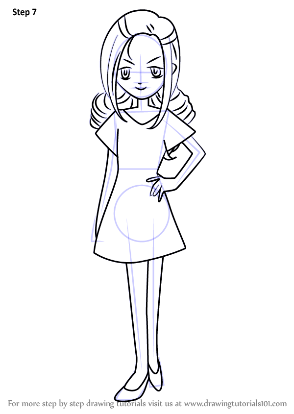 How to Draw Reika Tamaki from Ojamajo Doremi (Ojamajo Doremi) Step by ...