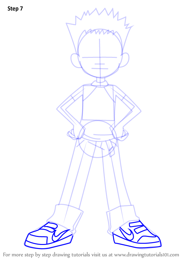 How to Draw Tetsuya Kotake from Ojamajo Doremi (Ojamajo Doremi) Step by ...