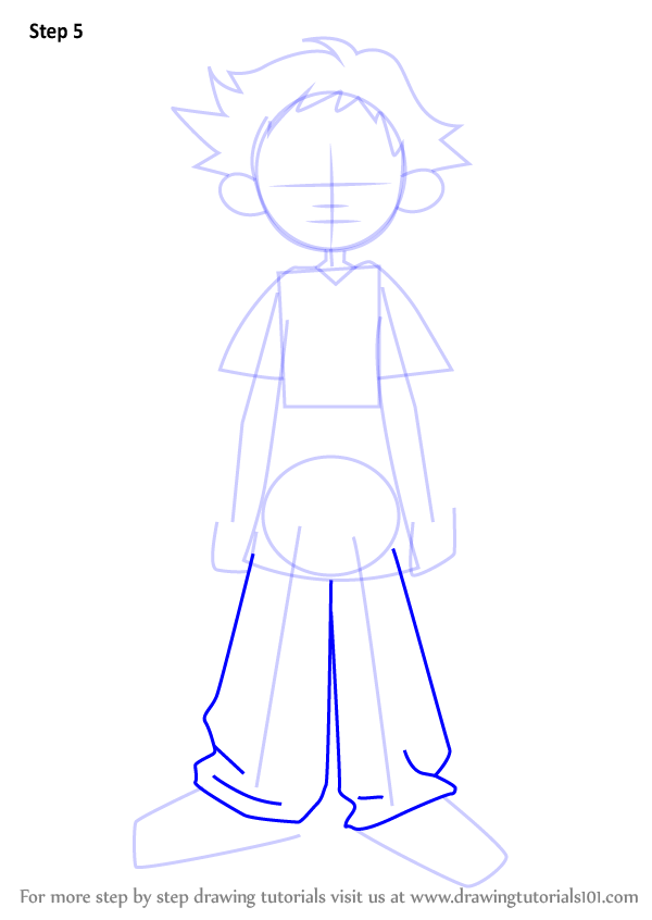 How to Draw Yuji Sagawa from Ojamajo Doremi (Ojamajo Doremi) Step by ...