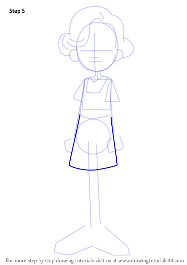 How to Draw Yuko Koyama from Ojamajo Doremi (Ojamajo Doremi) Step by ...