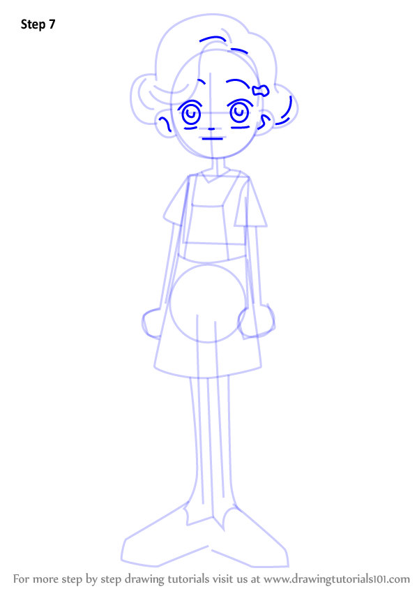 How to Draw Yuko Koyama from Ojamajo Doremi (Ojamajo Doremi) Step by ...