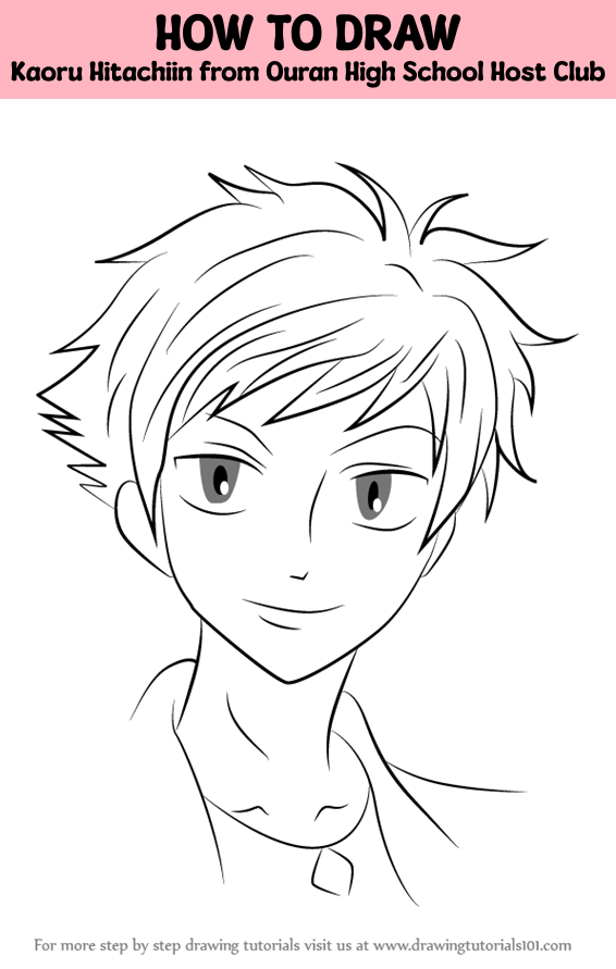 How to Draw Kaoru Hitachiin from Ouran High School Host Club (Ouran ...