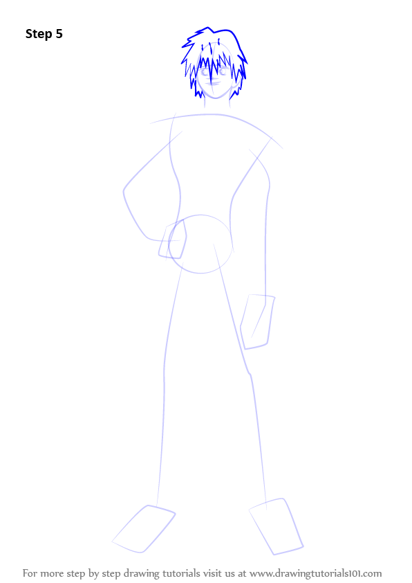 How to Draw Gene Starwind from Outlaw Star (Outlaw Star) Step by Step ...