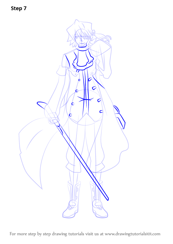 How to Draw Xerxes Break from Pandora Hearts (Pandora Hearts) Step by ...