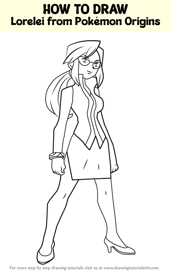 How to Draw Lorelei from Pokémon Origins (Pokémon Origins) Step by Step ...