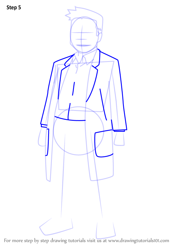 How to Draw Professor Oak from Pokémon Origins (Pokémon Origins) Step ...