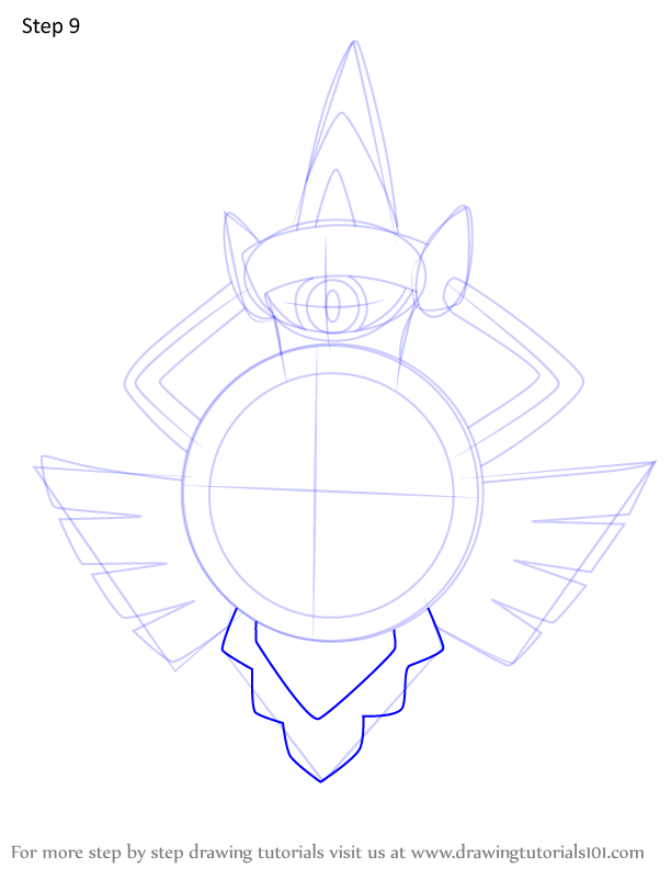 How to Draw Aegislash Shield Forme from Pokemon (Pokemon) Step by Step ...