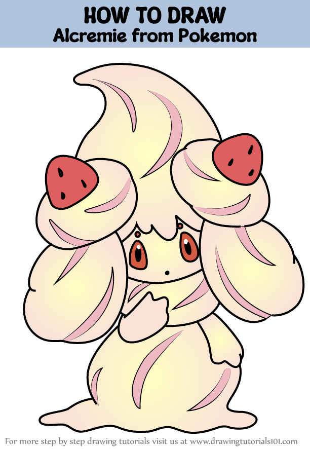 How to Draw Alcremie from Pokemon (Pokemon) Step by Step ...
