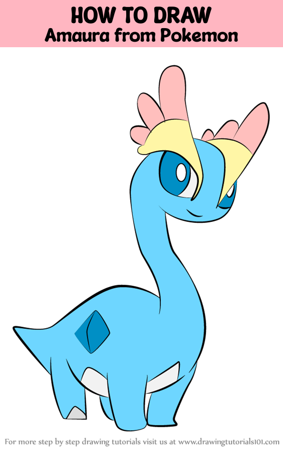 How to Draw Amaura from Pokemon (Pokemon) Step by Step ...