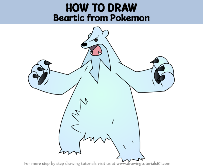 How to Draw Beartic from Pokemon (Pokemon) Step by Step ...