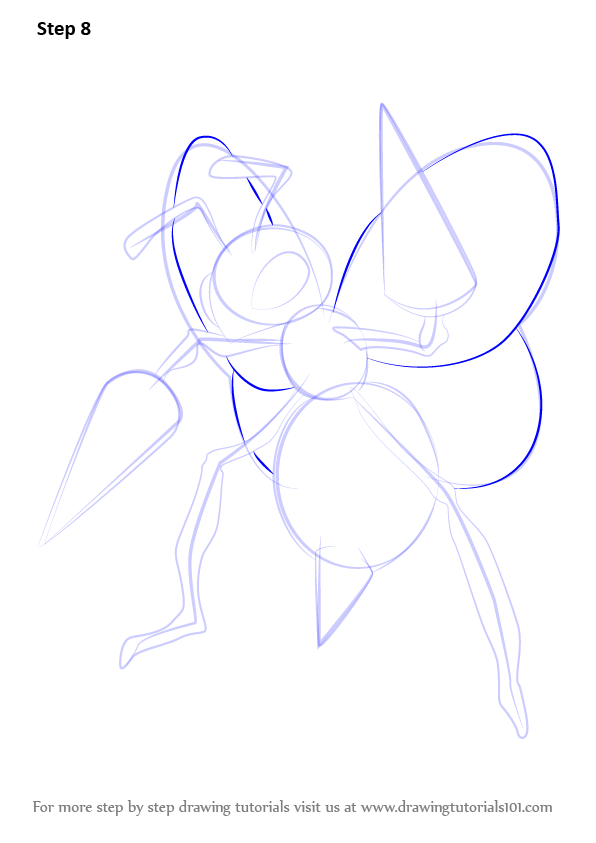 How to Draw Beedrill from Pokemon (Pokemon) Step by Step | DrawingTutorials101.com