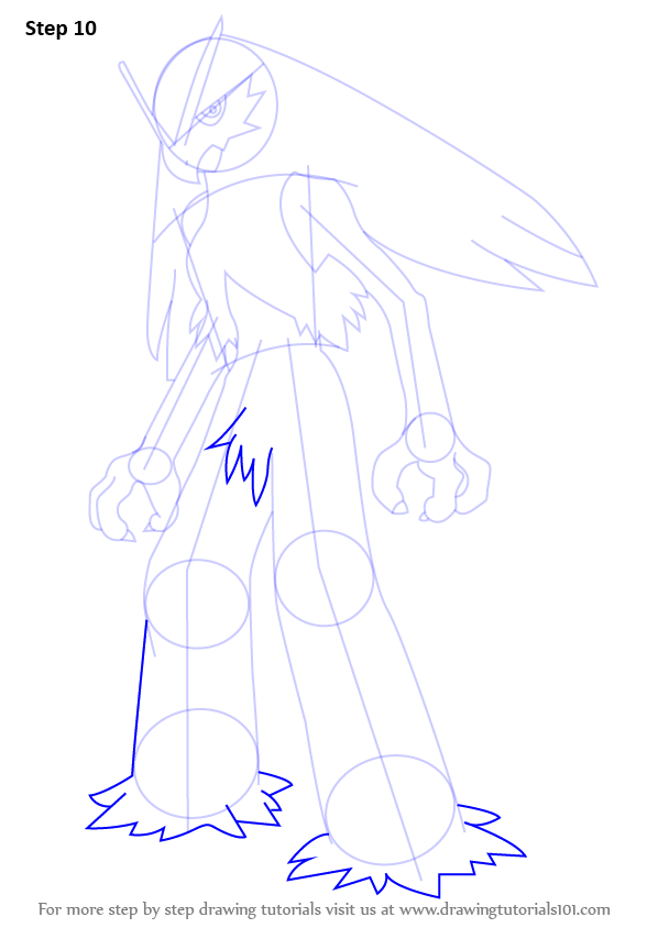 How to Draw Blaziken from Pokemon (Pokemon) Step by Step ...
