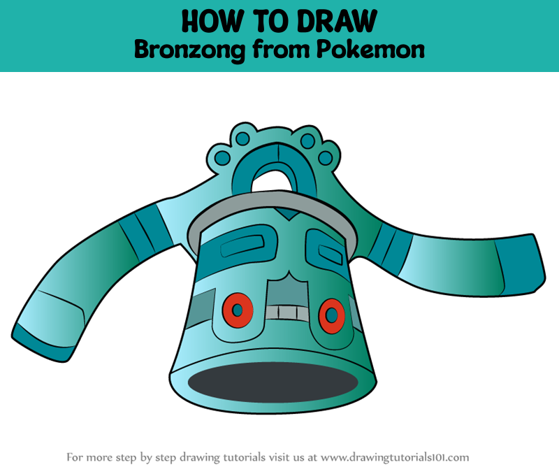 How to Draw Bronzong from Pokemon (Pokemon) Step by Step ...