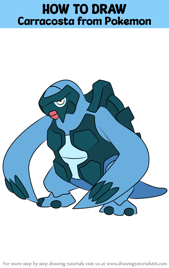 How to Draw Carracosta from Pokemon (Pokemon) Step by Step ...