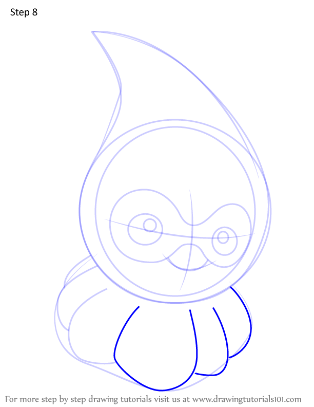 How to Draw Castform Rainy Form from Pokemon (Pokemon) Step by Step ...