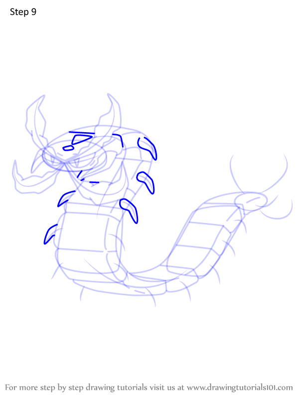 How to Draw Centiskorch from Pokemon (Pokemon) Step by Step ...