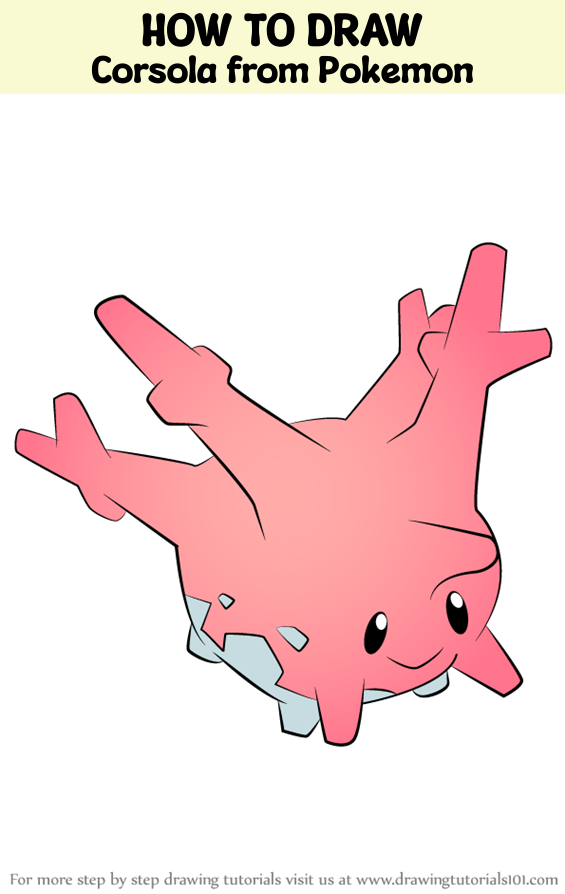 How to Draw Corsola from Pokemon (Pokemon) Step by Step ...