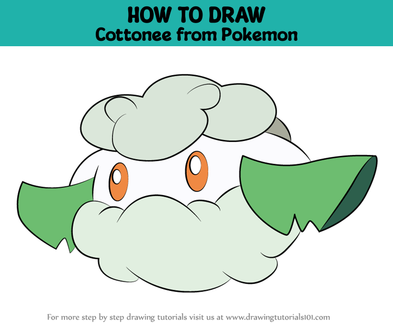 How to Draw Cottonee from Pokemon (Pokemon) Step by Step ...